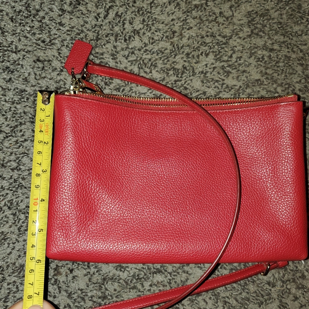 Bright Red Coach Crossbody - Gem